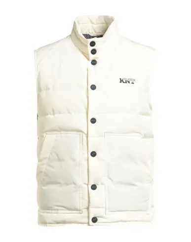 Kiton Quilted Vest With Brand Logo - White