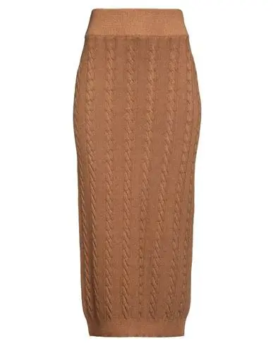 Woolrich Midi Virgin Wool Skirt - Camel