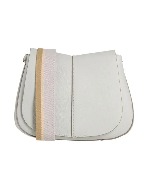 GIANNI CHIARINI Pebbled Leather Saddle Bag - Grey