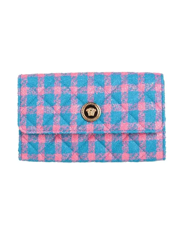 Versace Handbag In Calfskin, Virgin Wool And Polyamide