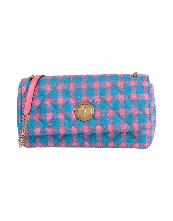 Versace Virgin Wool & Polyamide Cross-body Bag - Blue