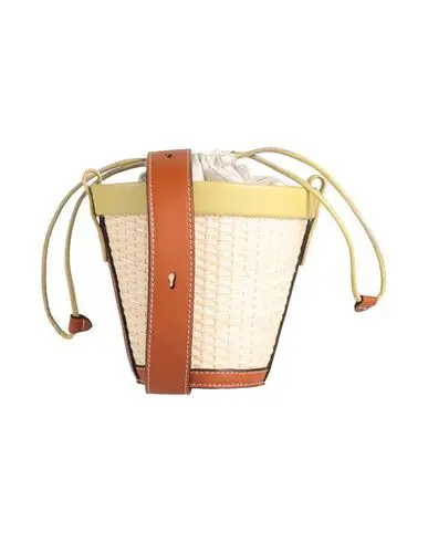 MAISON MARGIELA Raffia Bucket Bag - Light Green