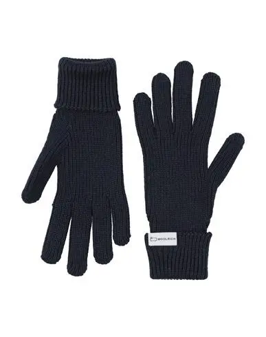 Woolrich Virgin Wool Gloves - Navy