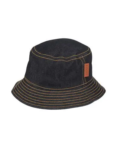 Sandro Cotton And Cowhide Bucket Hat - Blue