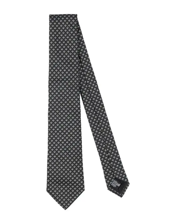 Emporio Armani Silk Necktie - Black