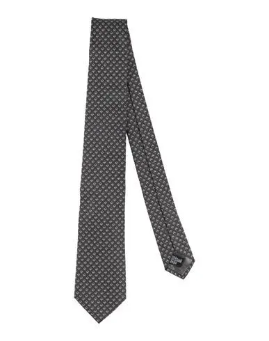 Emporio Armani Printed Necktie - Charcoal