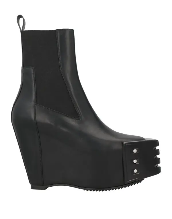Rick Owens Leather Ankle Boots