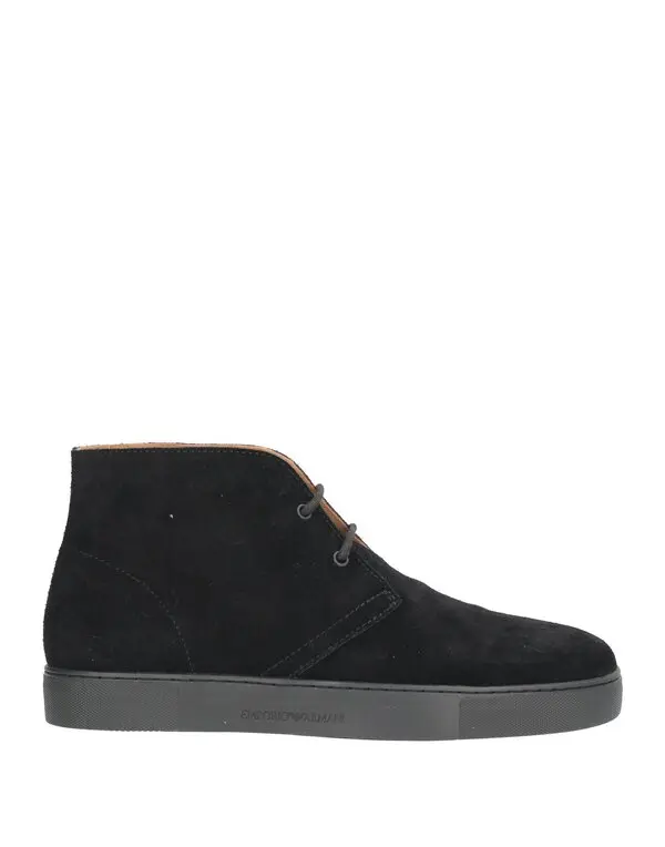 Emporio Armani Leather Ankle Boots