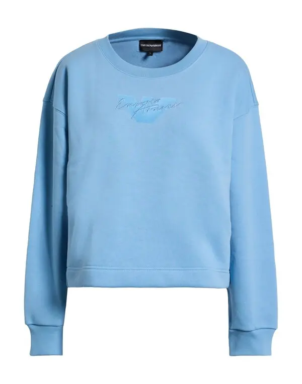 Emporio Armani Sweatshirt In Light Organic Cotton Blend