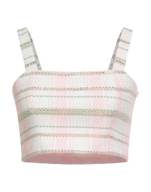 Liu Jo Multicolor Tweed Crop Top