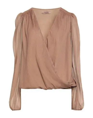 TWINSET Metallic Georgette Top