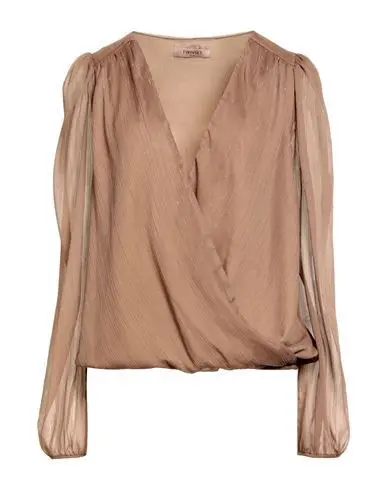 TWINSET Metallic Georgette Top