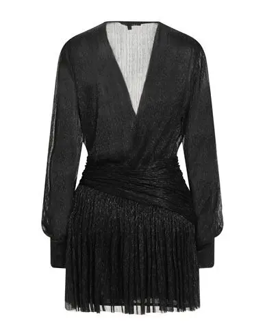 Maje Metallic Tulle Flared Mini Dress