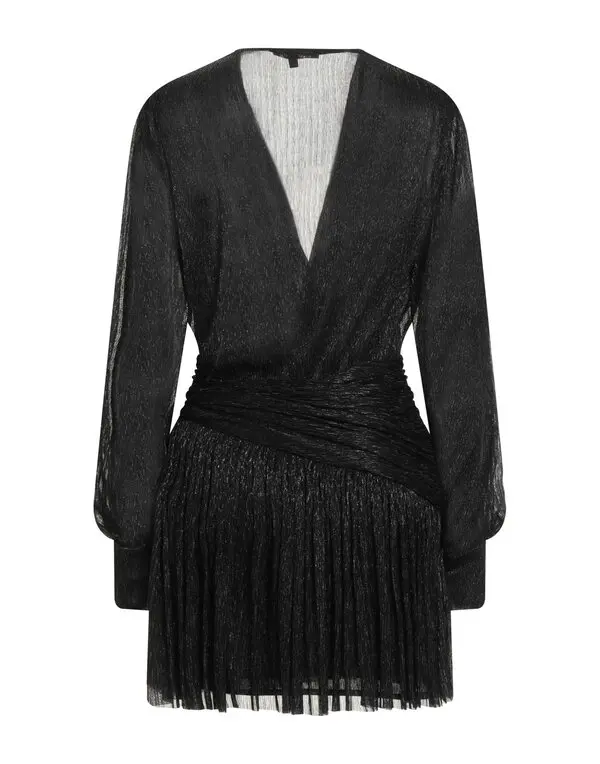 Maje Metallic Tulle Flared Mini Dress