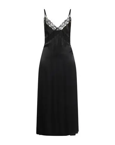 Sandro Viscose Maxi Dress With Lace Trims