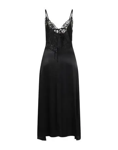Sandro Viscose Maxi Dress With Lace Trims