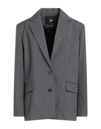 Maje Single-breasted Pinstriped Blazer With Crystal Embellishments