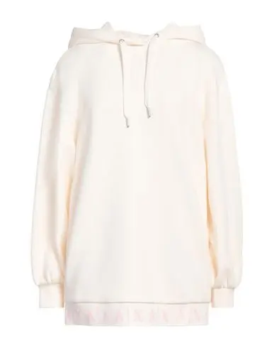 Armani Exchange Hooded Sweatshirt With Knitted Trims - White