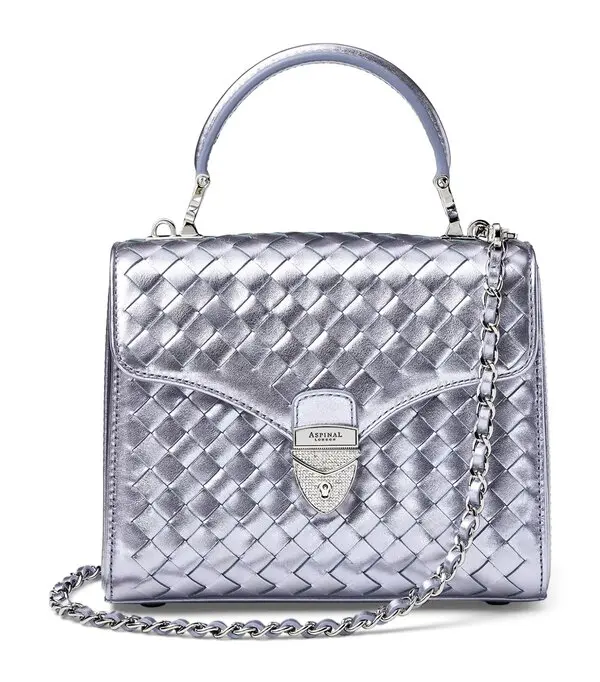 ASPINAL OF LONDON Midi Mayfair Bag - Blue