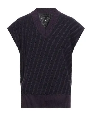 Emporio Armani Jacquard-knit Sweater - Dark Purple