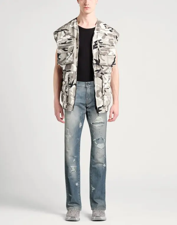 Dolce & Gabbana Tapered Jeans With Calfskin Trims
