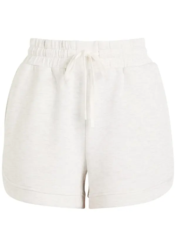 Varley Ollie High-rise Stretch-jersey Shorts - Ivory