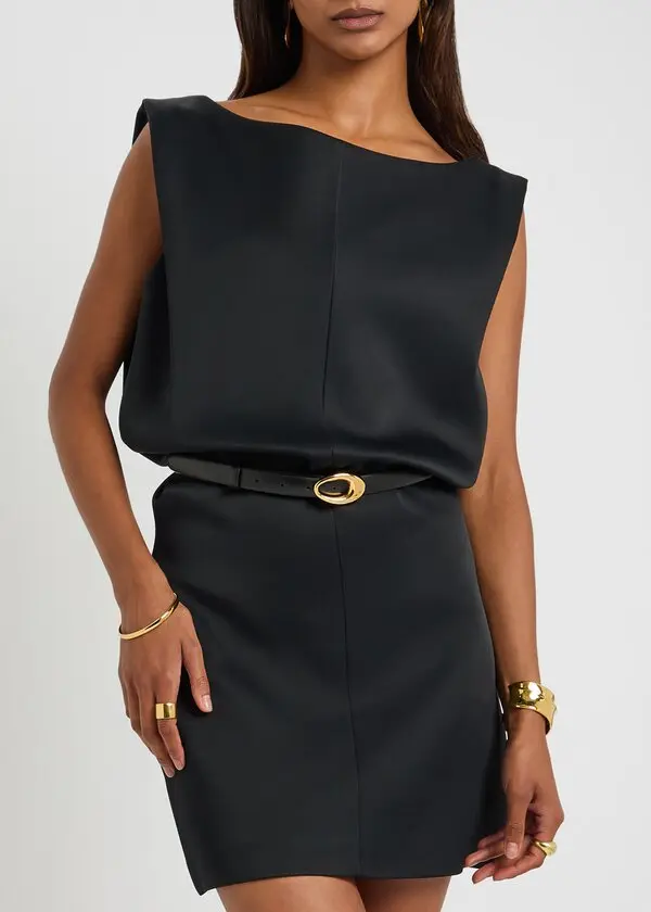 Khaite Olivia Leather Belt - Black