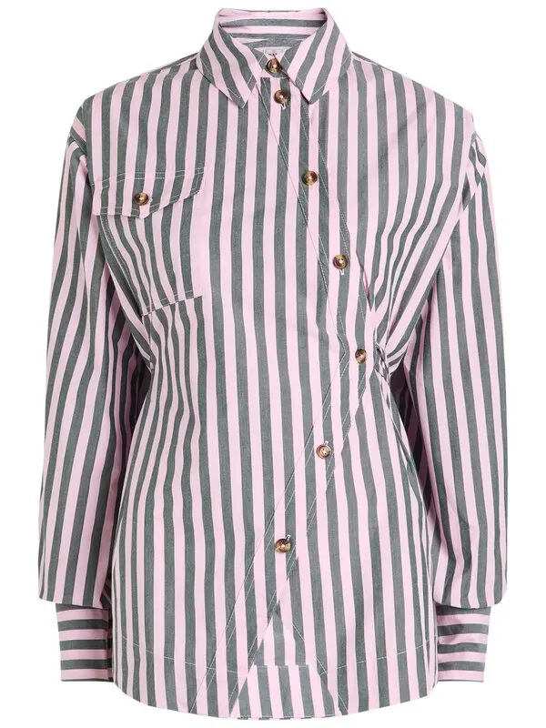 DAMSON MADDER Striped Cotton-poplin Shirt