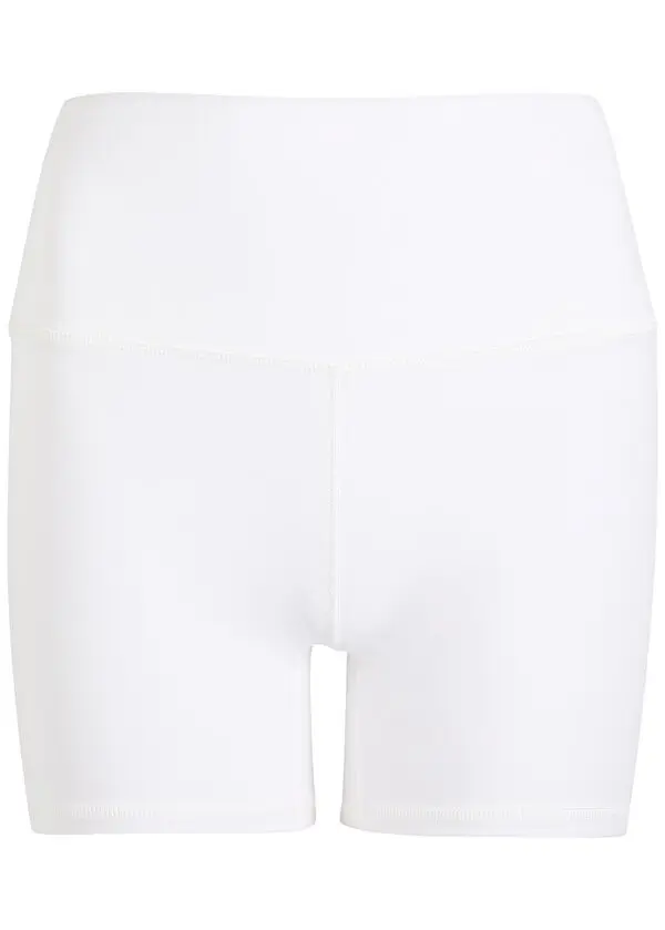 Varley Freesoft High-rise Stretch-jersey Shorts - White