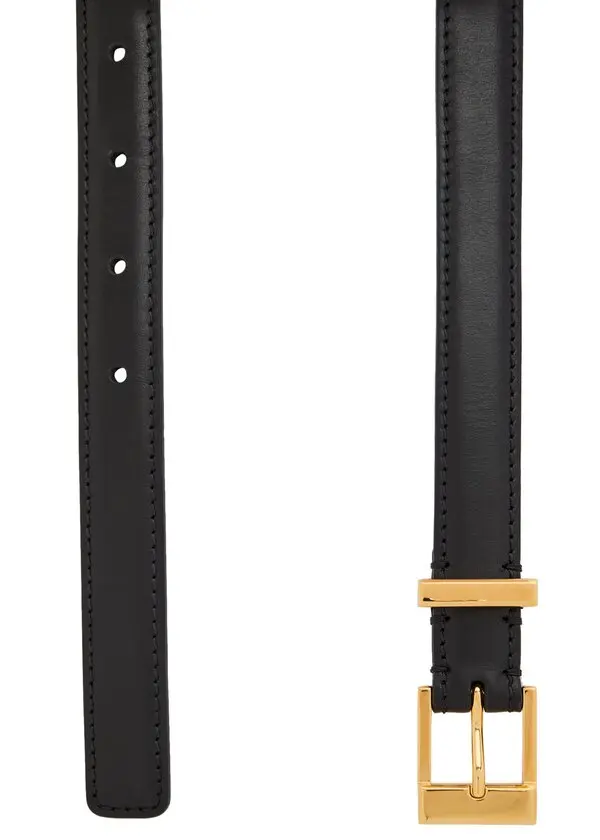 Khaite Manhattan Leather Belt - Black