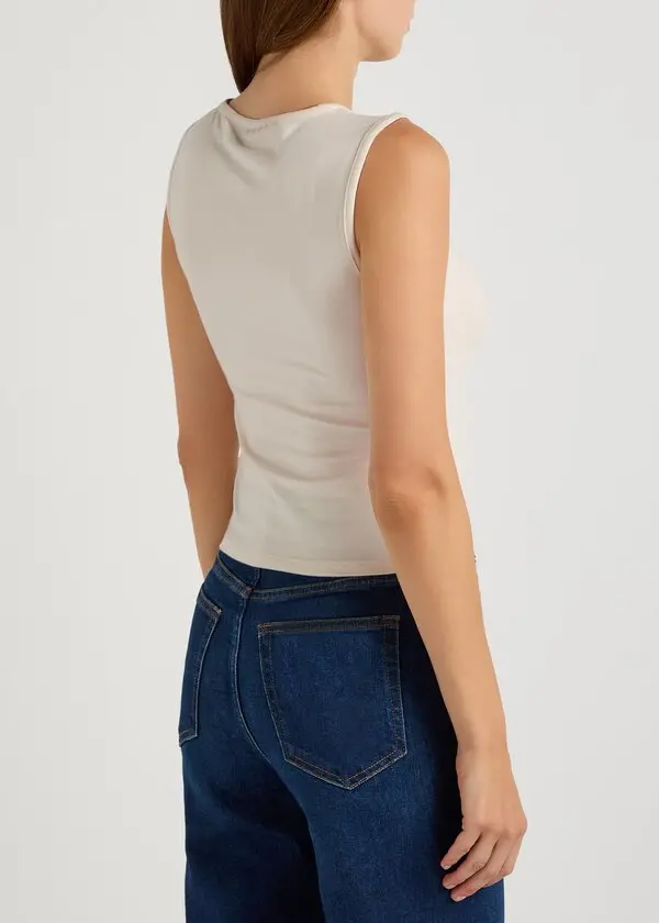 REFORMATION Wren Stretch-cotton Top