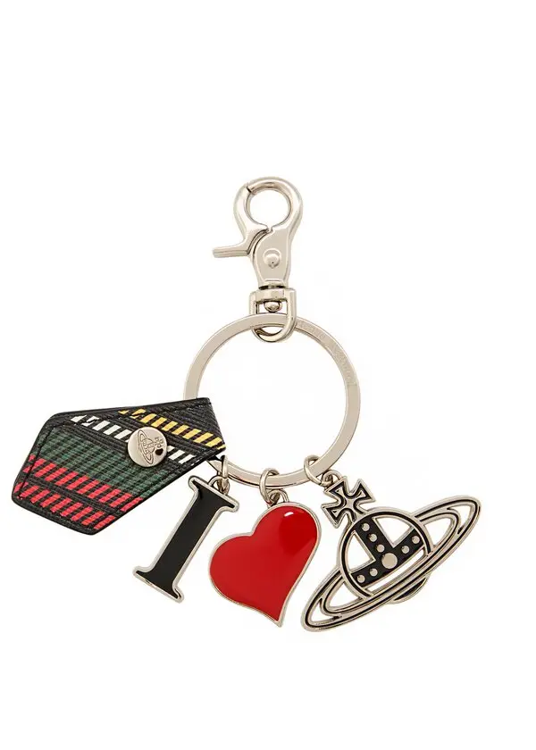 VIVIENNE WESTWOOD I Love Orb Enamelled Keyring - Multicoloured