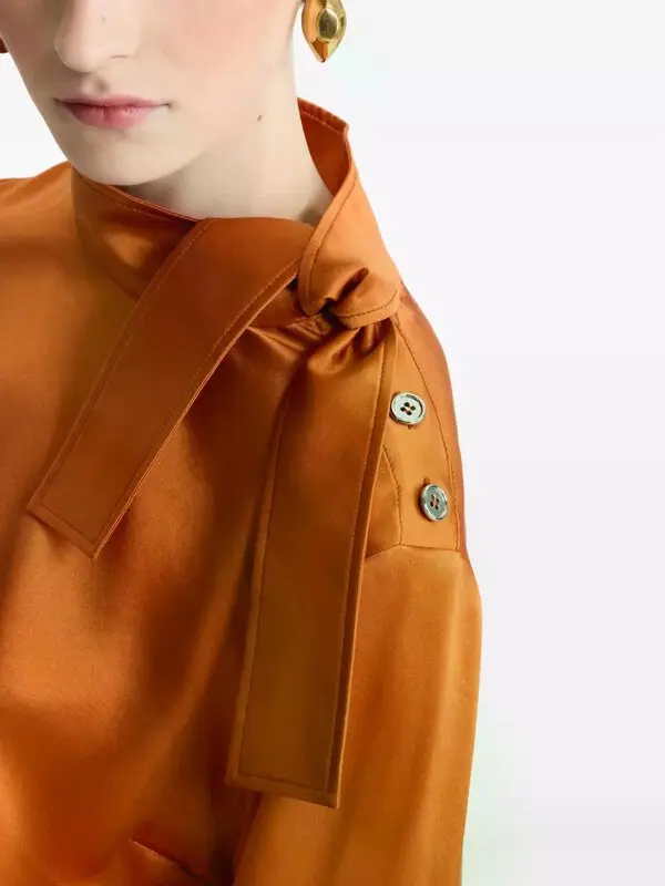 PATOU Scarf-detail Blouse