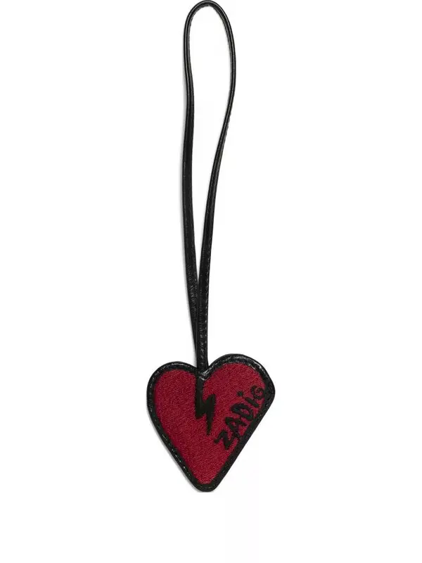 Zadig&Voltaire Heart Lightning Keyring - Red
