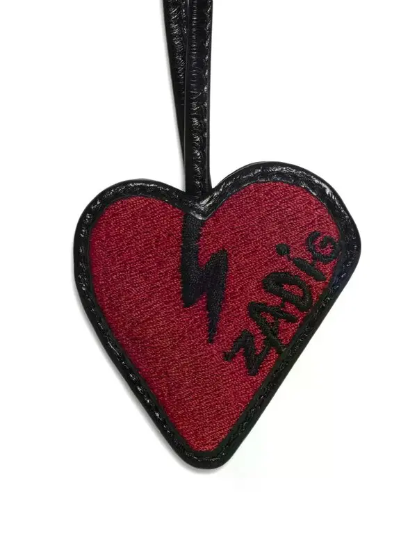 Zadig&Voltaire Flash Heart Lightning Keyring - Red