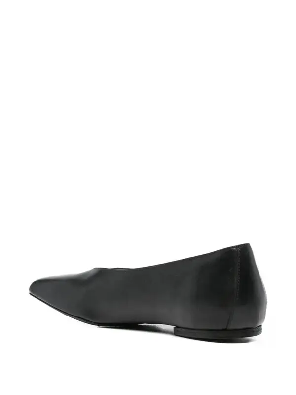 Rick Owens Leather Ballet Flats - Black