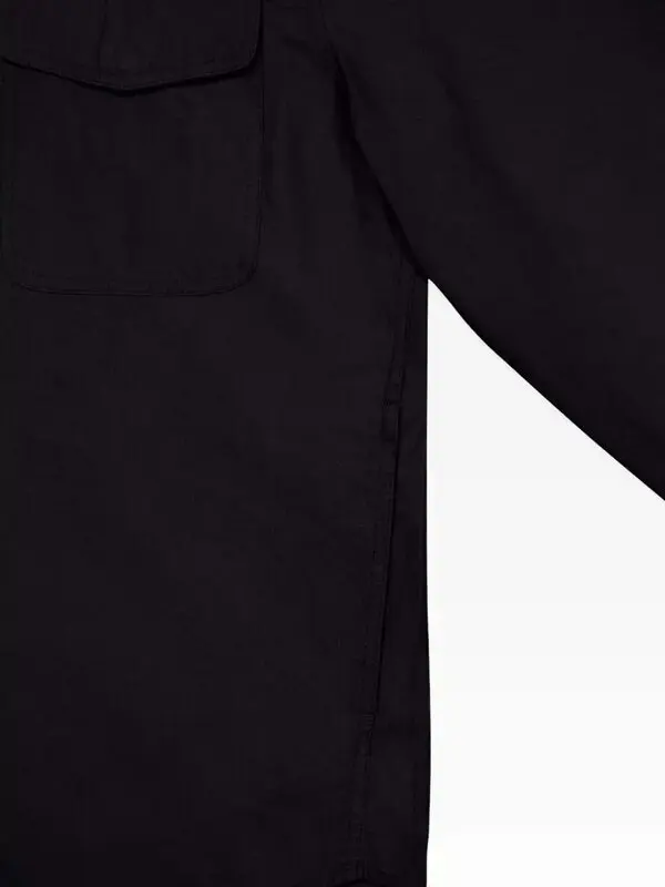 Frescobol Carioca Nuno Long-sleeves Pocket Shirt Jacket - Black