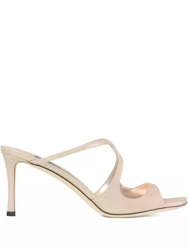 JIMMY CHOO 75mm Anise Square-toe Sandals
