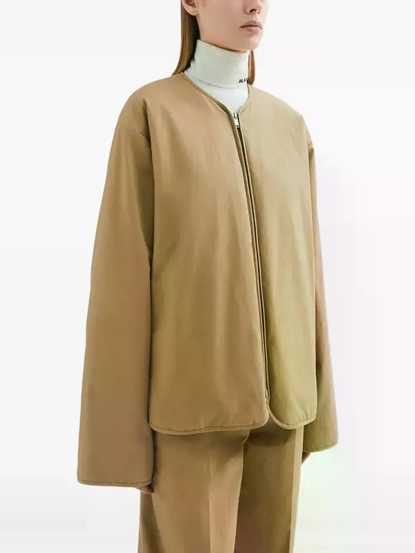 JIL SANDER Logo-embroidered Jacket - Brown