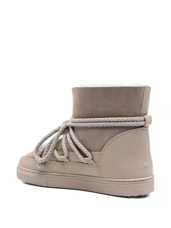 Inuikii Suede Lace-up Boots - Grey