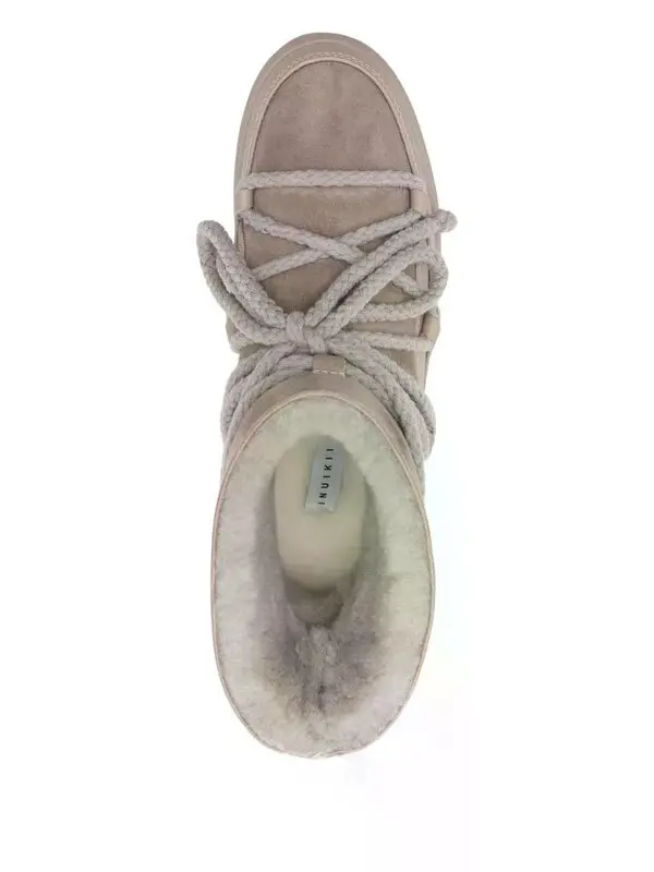 Inuikii Suede Lace-up Boots - Grey
