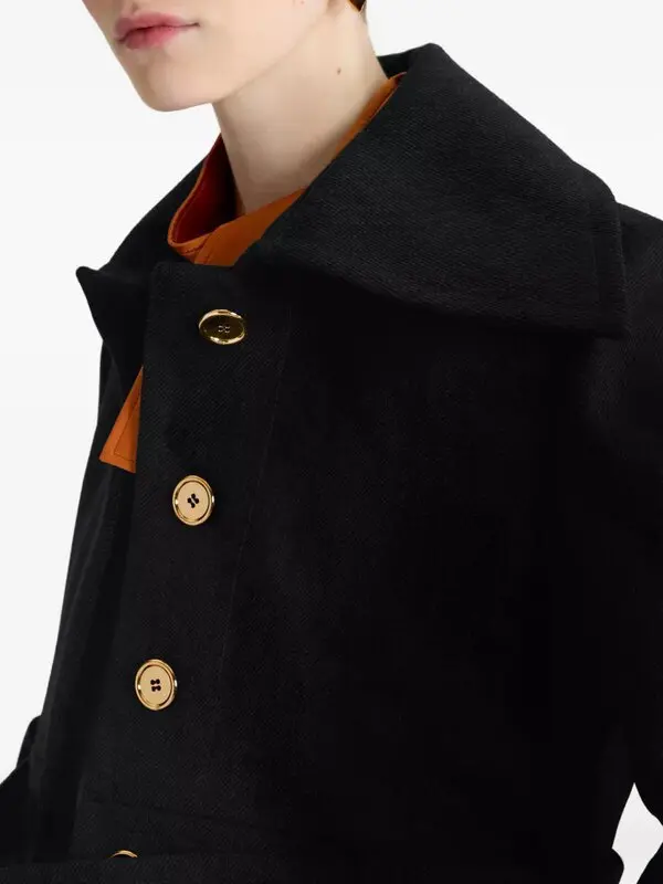 PATOU Belted Jacket With Wide Lapels
