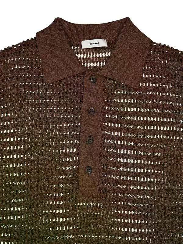 Commas Open-work Polo Shirt