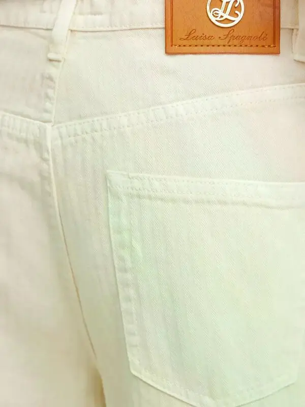 Luisa Spagnoli Herringbone Weave Jeans