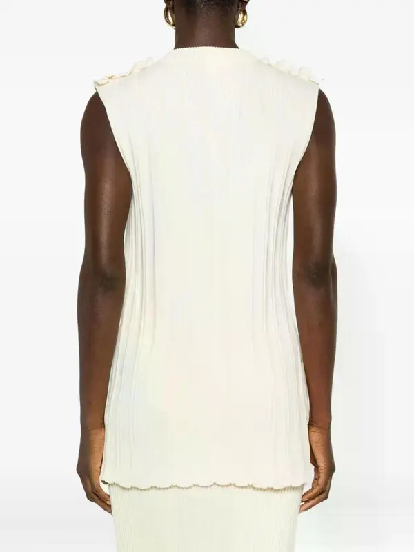 JIL SANDER Ribbed Sleeveless Top