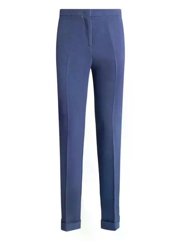 Etro Cady Cigarette Cuffed Trousers