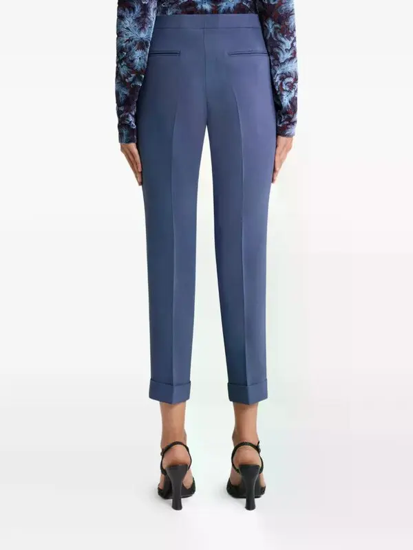 Etro Cady Cigarette Cuffed Trousers