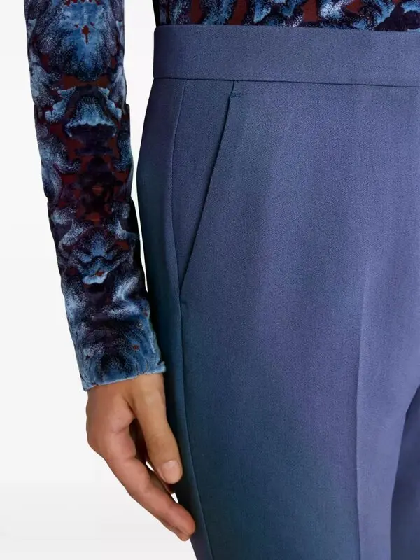 Etro Cady Cigarette Cuffed Trousers