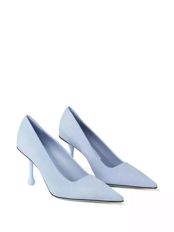 JIMMY CHOO 80mm Ixia Pointed-toe Pumps - Blue