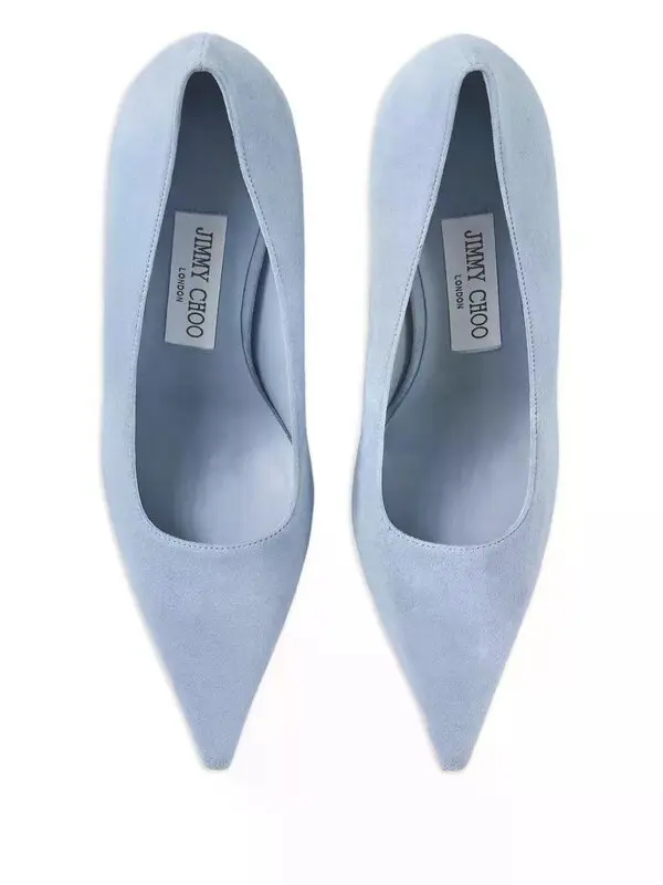 JIMMY CHOO 80mm Ixia Pointed-toe Pumps - Blue